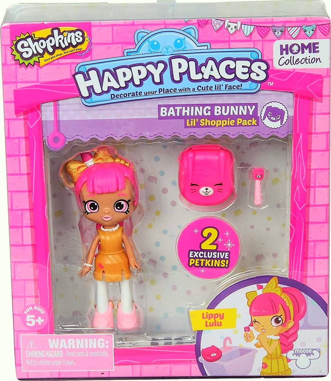 Shopkins Lil Shoppie Pack Bathing Bunny Lippy Lulu (Giochi Preziosi ...